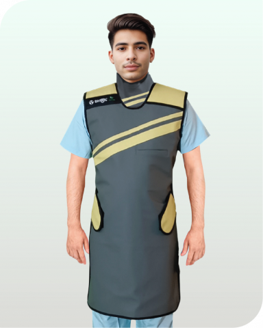 Lead Free Thyroid Protection Apron for Radiation Shielding