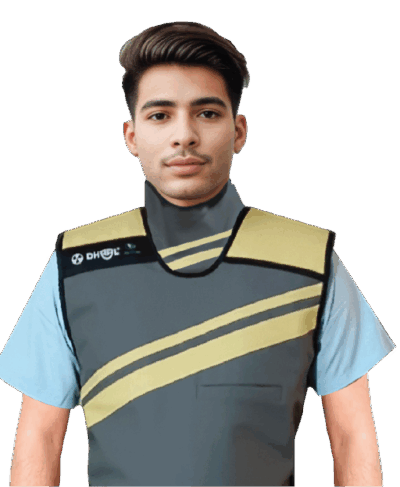 Lead Free Thyroid Protection Apron for Radiation Shielding